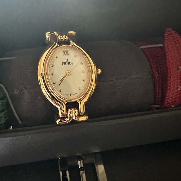 Fendi | Accessories | Fendi 6 In Interchangeable Watch In 18k Gold Authentic Piece Never Used ...